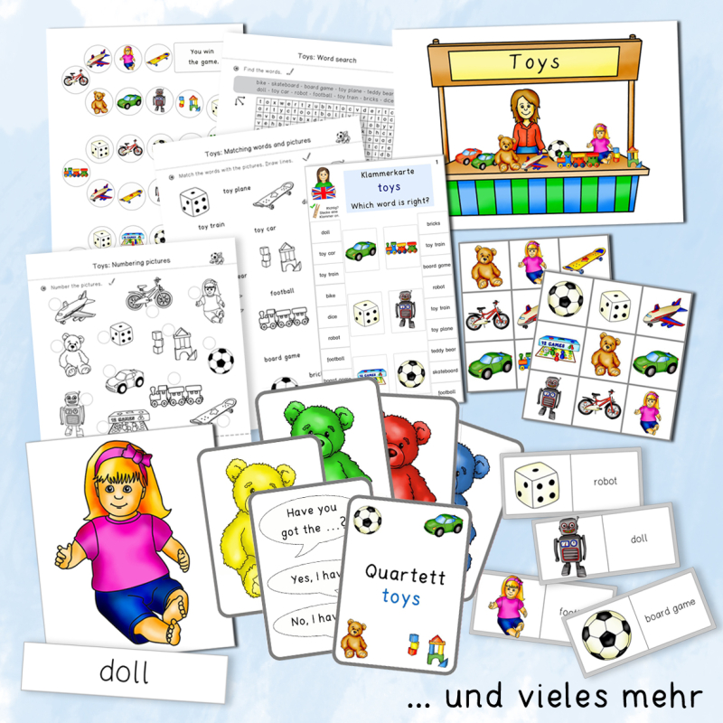 Englischmaterialien: toys