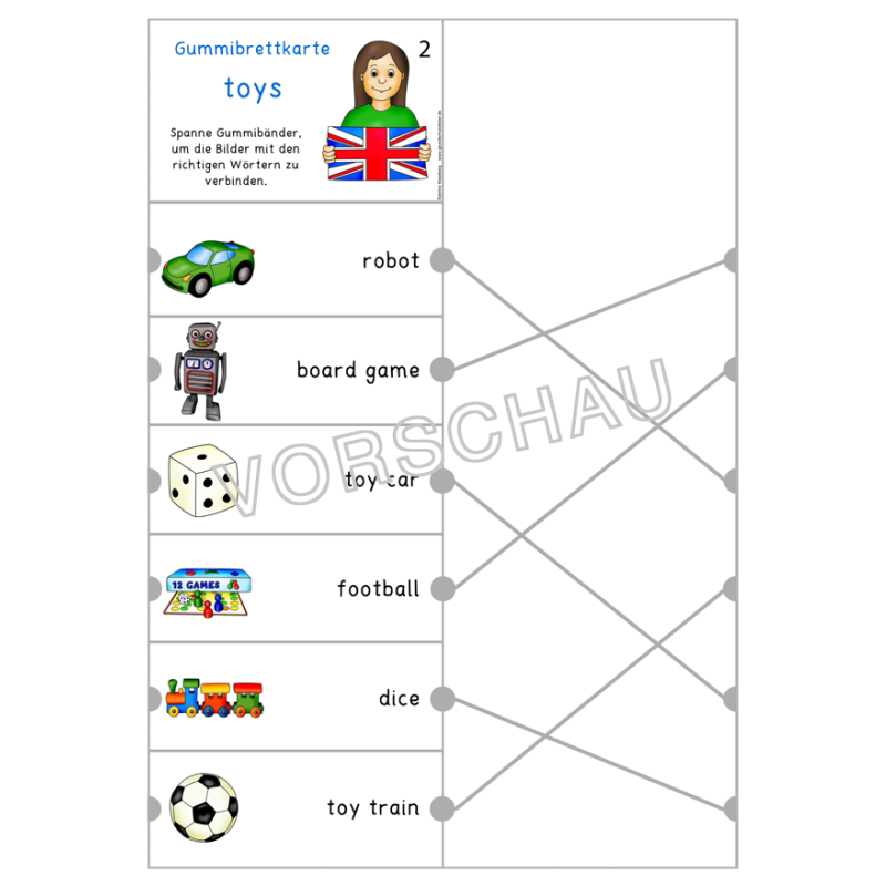 Englischmaterialien: toys