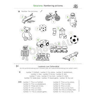 Englischmaterialien: toys