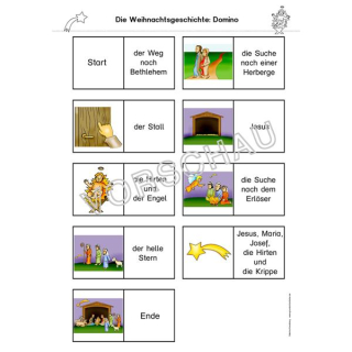 Die Weihnachtsgeschichte: Bilder und Unterrichtsmaterial für den Reli
