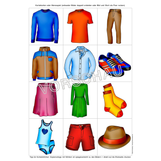 Unterrichtsmaterial für DaF/DaZ zum Thema "Kleidung"