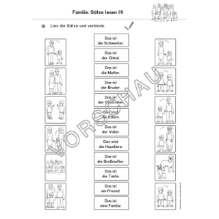 Unterrichtsmaterial für DaF/DaZ zum Thema "Familie"