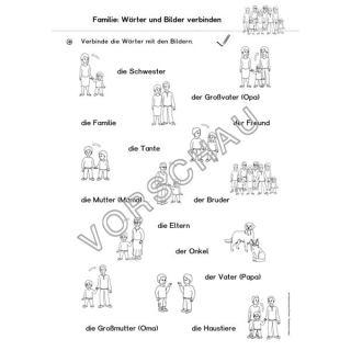 Unterrichtsmaterial für DaF/DaZ zum Thema "Familie"