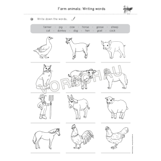 Englischmaterialien: farm animals