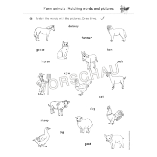 Englischmaterialien: farm animals