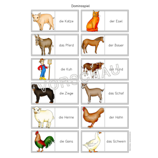 Unterrichtsmaterial für DaF/DaZ zum Thema "Bauernhof"