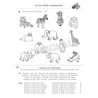 Unterrichtsmaterial für DaF/DaZ zum Thema "Im Zoo"