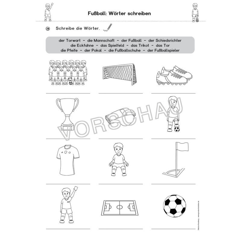 Unterrichtsmaterial für DaF/DaZ zum Thema "Fußball"