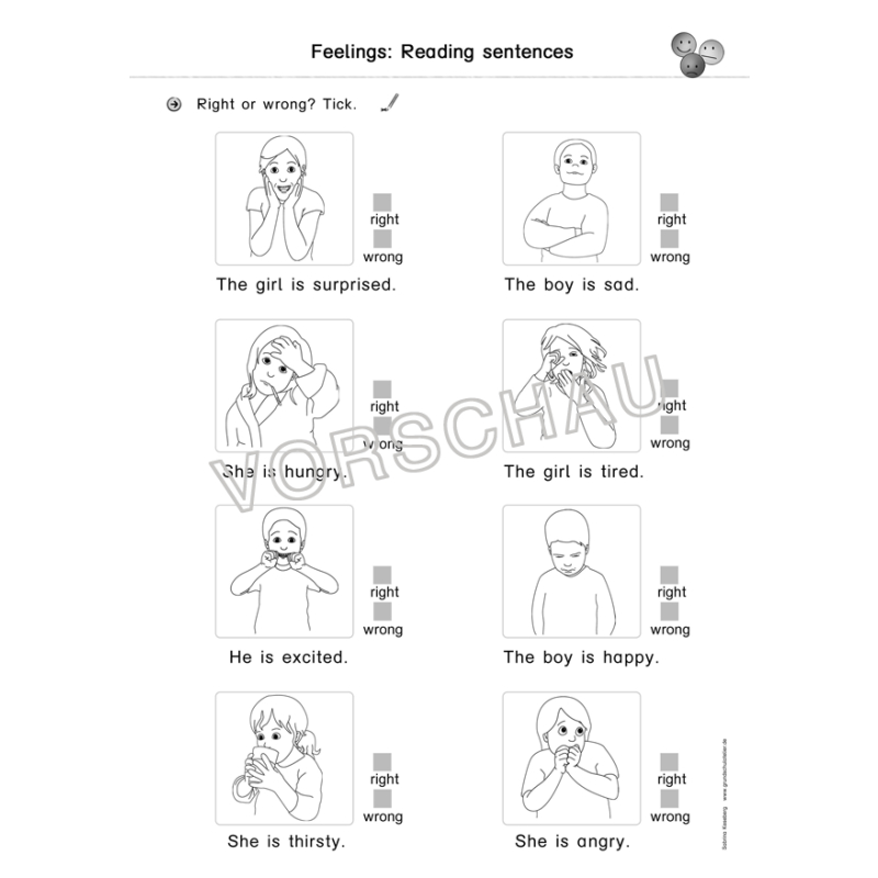 Englischmaterialien: feelings (Gefühle)