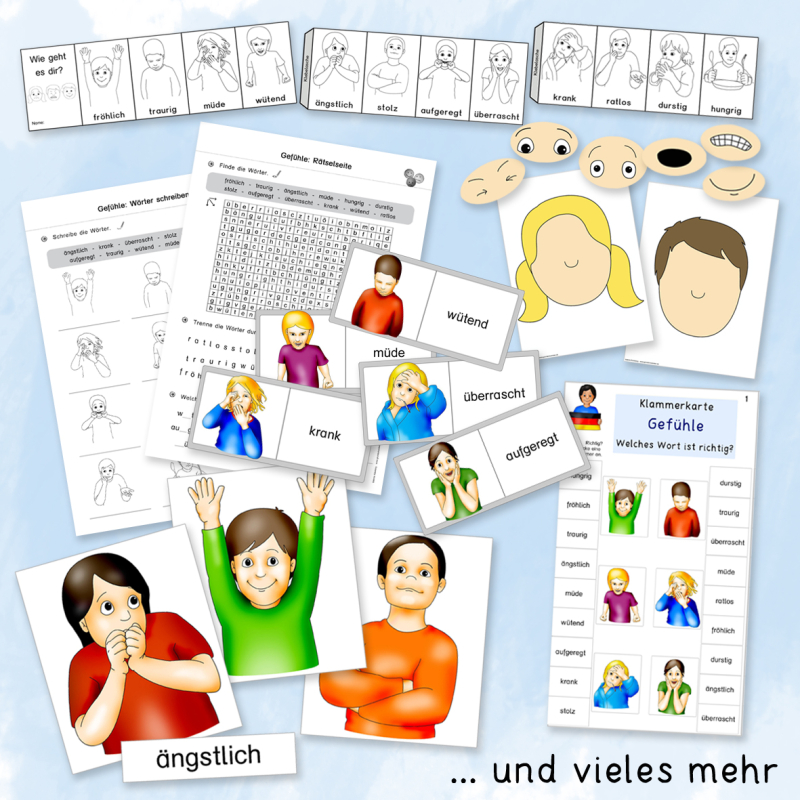 DaZ/DaF-Materialien: Gefühle