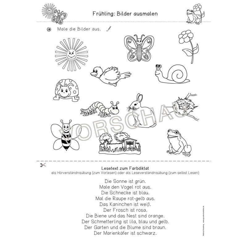 Unterrichtsmaterial für DaF/DaZ zum Thema: Frühling