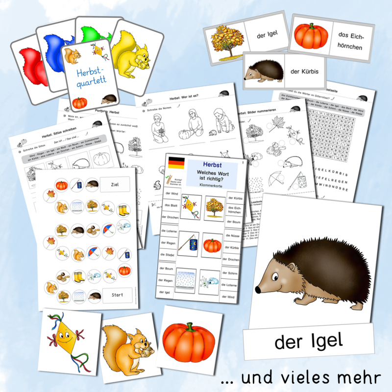 DaF/DaZ-Lernmaterialien: Herbst