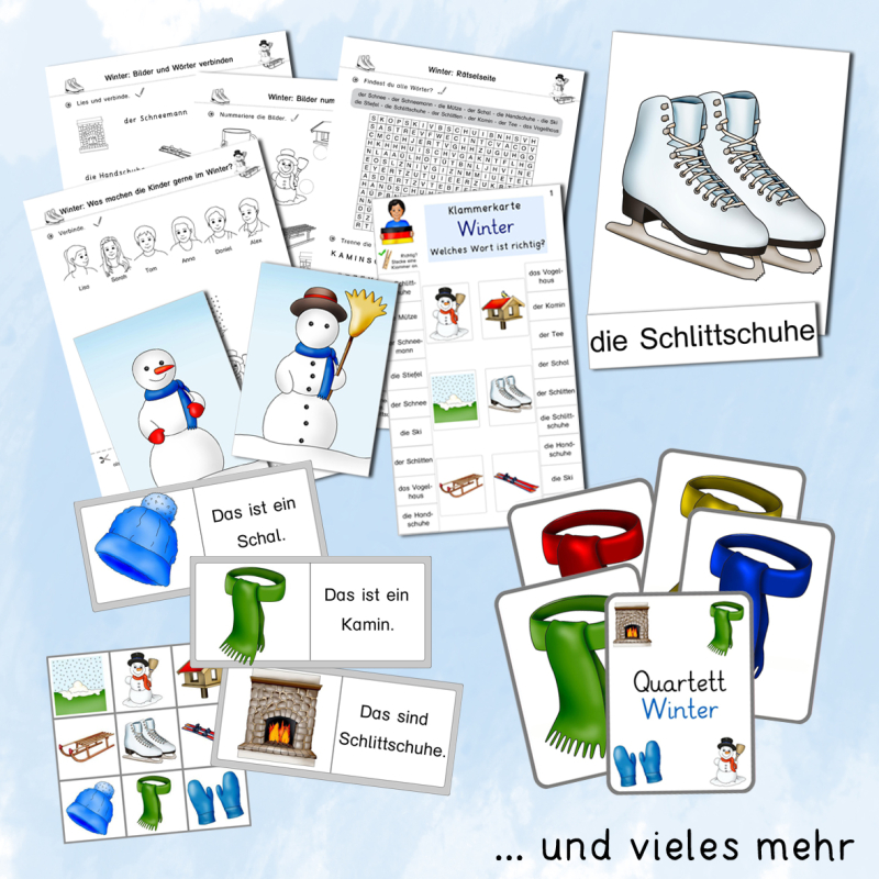 DaF/DaZ-Lernmaterialien: Winter