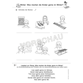 DaF/DaZ-Lernmaterialien: Winter