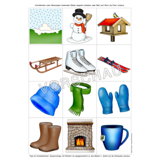 DaF/DaZ-Lernmaterialien: Winter