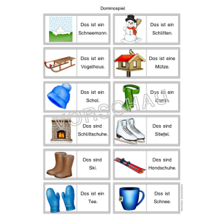 DaF/DaZ-Lernmaterialien: Winter