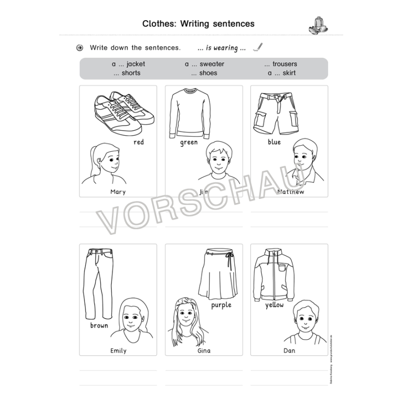 Englischmaterialien Clothes