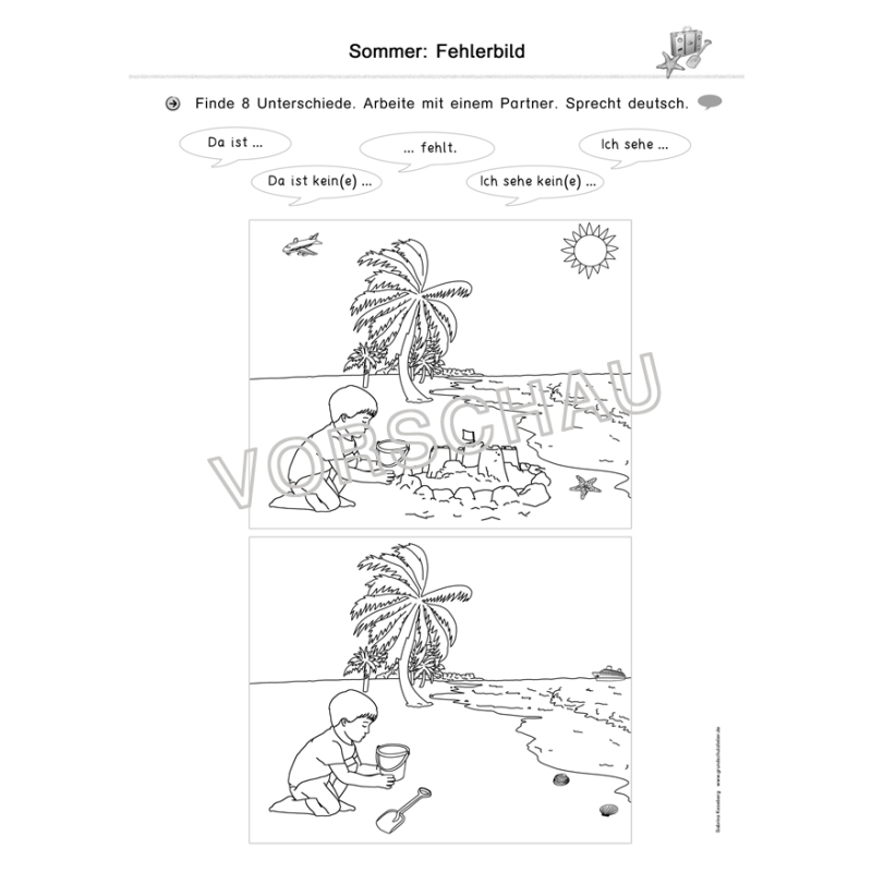 DaF-Materialien: Sommer/Ferien