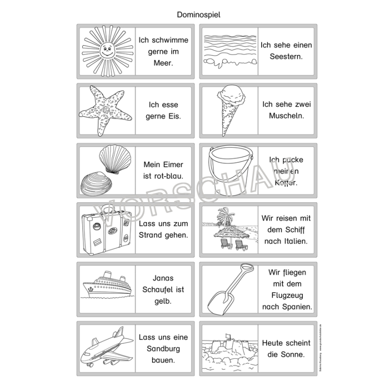 DaF-Materialien: Sommer/Ferien