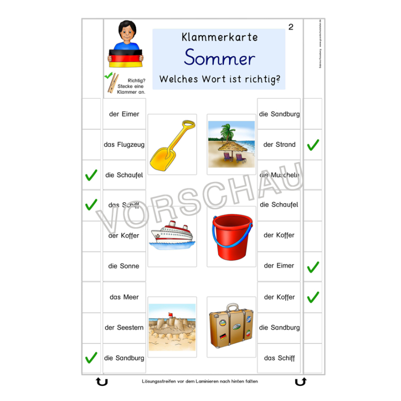 DaF-Materialien: Sommer/Ferien