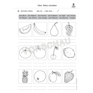 DaF-Materialien: Obst & Gemüse