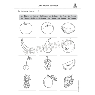 DaF-Materialien: Obst & Gemüse