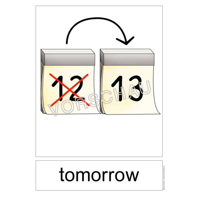 Englischmaterialien: days of the week (Wochentage)