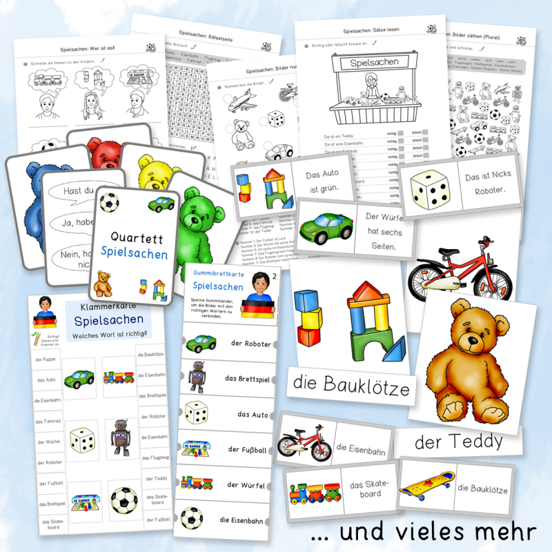 DaF/DaZ-Materialien: Spielsachen / Spielzeug