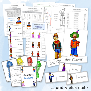 DaF/DaZ-Materialien: Kostüme (Karneval, Fasching, Fastnacht)