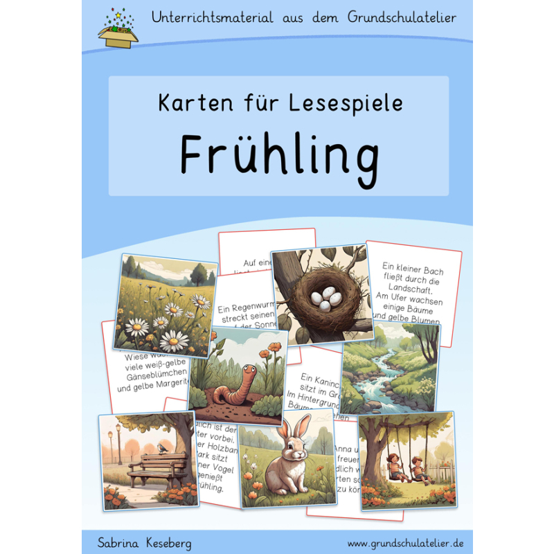 Lesekarten zu Ostern (für verschiedene Lesespiele)
