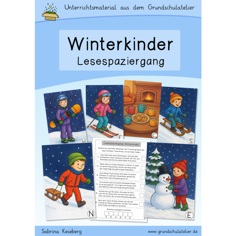 Lesespaziergang: Winterkinder (Leseverständnis)